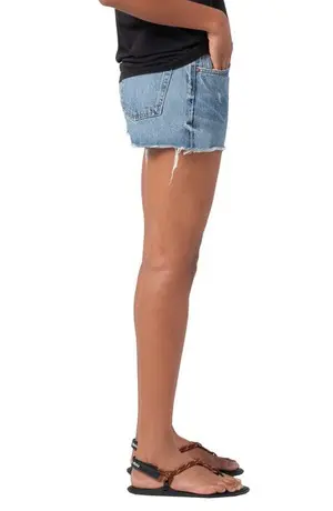 AGOLDE Parker High Waist Denim Cutoff Shorts - Chorus