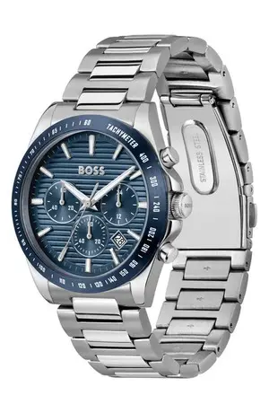 BOSS Strike Chronograph Bracelet Watch - Blue