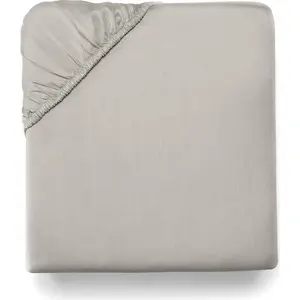 SFERRA Carlotta Sateen Fitted Sheet Grey