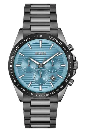 BOSS Strike Chronograph Bracelet Watch - Turquoise
