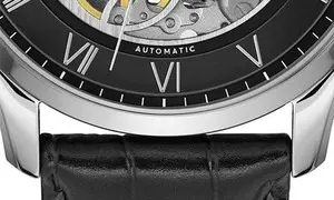 BOSS Principle Skeleton Automatic Strap Watch - Black