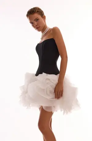 MILLA Fitted Boat Neck Low-waist Structured Corset