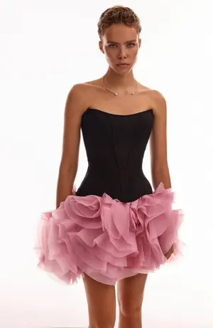 MILLA Fitted Boat Neck Low-waist Structured Corset