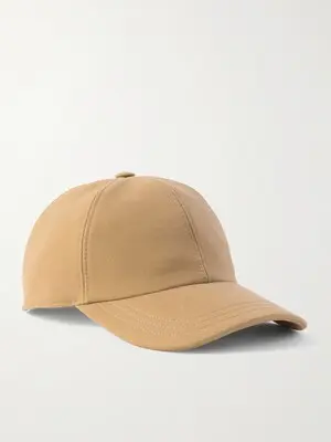 THE ROW Caspian Cotton And Cashmere-blend Baseball Cap - Neutrals