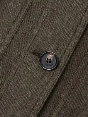 Loro Piana Jaylon Belted Linen And Wool-blend Jacket