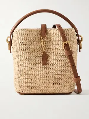 Saint Laurent Raffia Bucket Bags