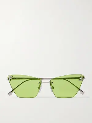 Fendi Rimless Cat-eye Sunglasses - Green