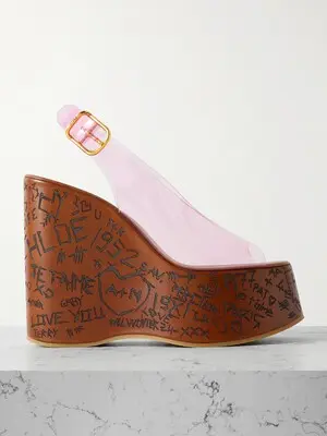 Chloé Maxime Tpu Slingback Platform Sandals