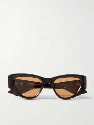 JACQUES MARIE MAGE Seymour D-frame Sunglasses - Brown