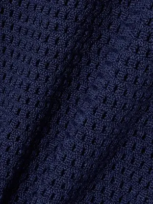 ERES Bayadere Goeland Open-knit Cotton-blend Wide-leg Pants