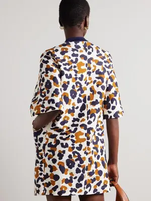 ERES Coquillage Marée Printed Cotton And Silk-blend Twill Coverup