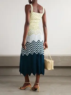 Escvdo Marea Crocheted Maxi Dress