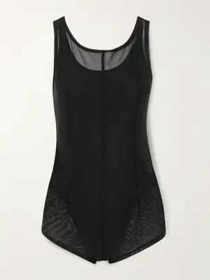 Our Legacy Mesh-paneled Swimsuit - Black