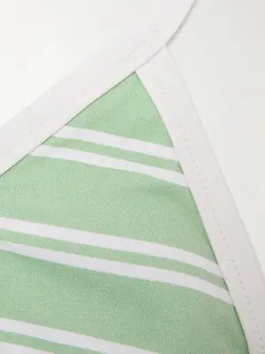 Marysia Bianco Striped Triangle Bikini Top