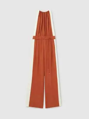 REISS Inez Color-block Rope-cord Jumpsuit