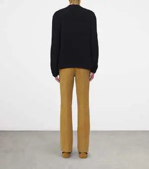 Alexander McQueen Cotton Logo Sweater - Black
