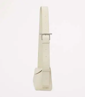 Alexander McQueen Leather T-bar Sling Cross-body Bag - Nude