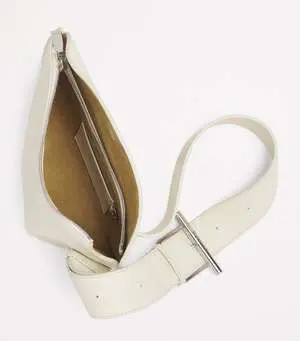 Alexander McQueen Leather T-bar Sling Cross-body Bag - Nude