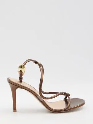 GIANVITO ROSSI Mamba 85 Sandals - Brown