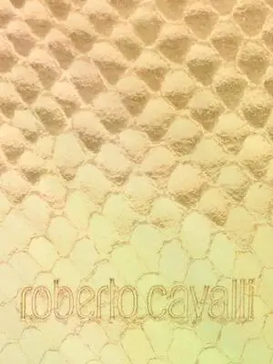 Roberto Cavalli Metallic Leather Card Holder - Gold