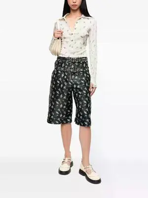 GANNI Floral-print Shorts