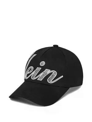 Philipp Plein Crystal-embellished Baseball Cap - Black