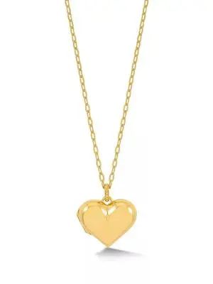 DOWER & HALL Heart Talisman Necklace - Gold