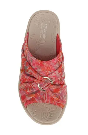 LIFESTRIDE Bzees Serenade Slide Sandal - Coral