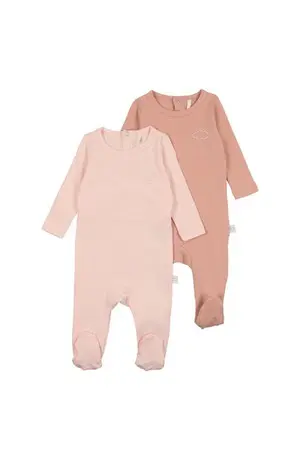 POUF 2-pack Footies - Pink