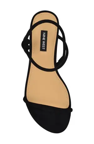 Nine West Ankle Strap Sandal - Black