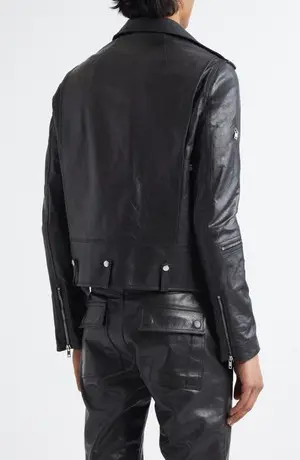 Rick Owens Hollywood Bauhaus Stooges Leather Jacket - Black