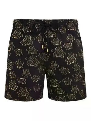 Vilebrequin Ronde Des Tortues Swim Trunks - Black