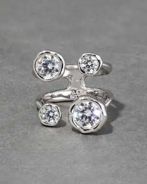 Alexis Bittar Asterales Open Ring - Silver