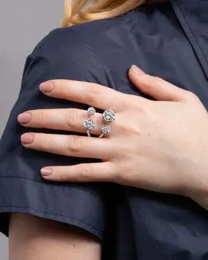 Alexis Bittar Asterales Open Ring - Silver
