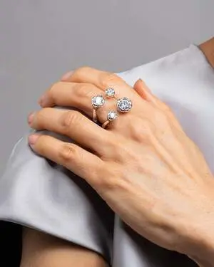 Alexis Bittar Asterales Open Ring - Silver