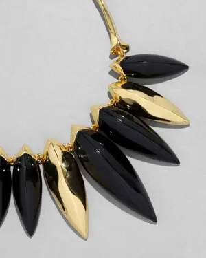 Alexis Bittar Lucite Armor Bib Necklace
