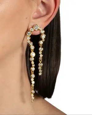 Alexis Bittar Asterales Arched Long Earrings
