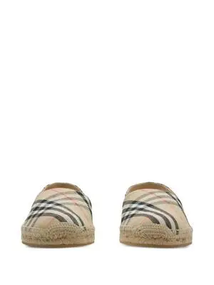 Burberry Check Mews Espadrilles - Neutrals