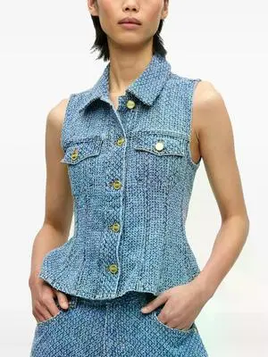 GANNI Tweed Shirt