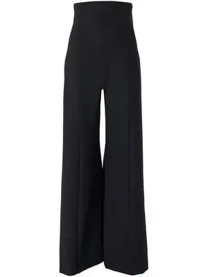 Carolina Herrera V-waist Wide-leg Pants
