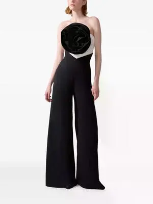 Carolina Herrera V-waist Wide-leg Pants