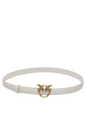 Pinko Leather Belt - White