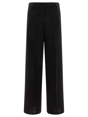 F.IT Solid Color Regular Fit Trousers