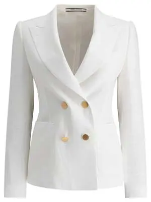Tagliatore Double-breasted Blazer - White