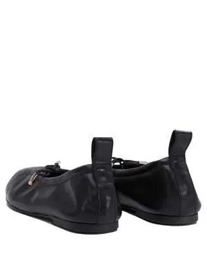 ALOHAS Leather Ballerinas - Black