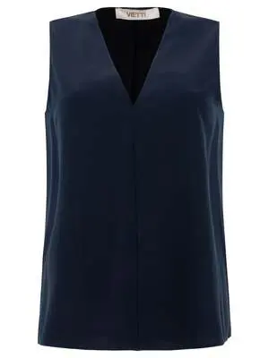 F.IT Solid Sleeveless Top - Blue