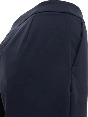 Max Mara Straight-leg Technical Cotton Jersey Trousers - Blue