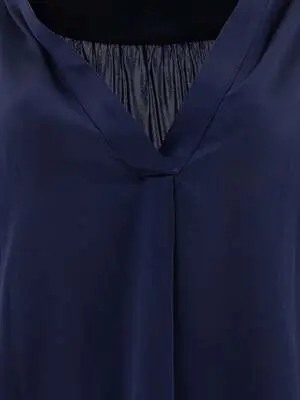 F.IT Silk Blend Shirt - Blue