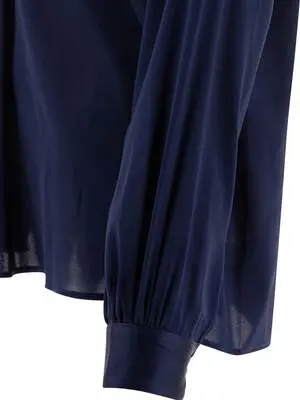 F.IT Silk Blend Shirt - Blue