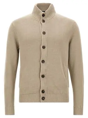 Zanone Button Detailed Cardigans For Men